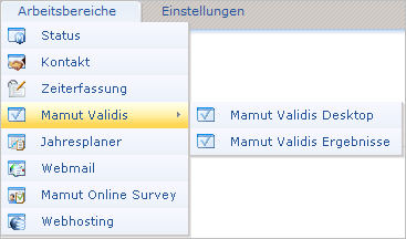 Erste Schritte mit Mamut Validis